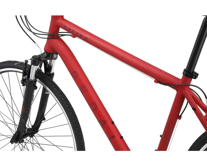 Pedal Raven 2 Hybrid Bike Red – Pedal Bikes