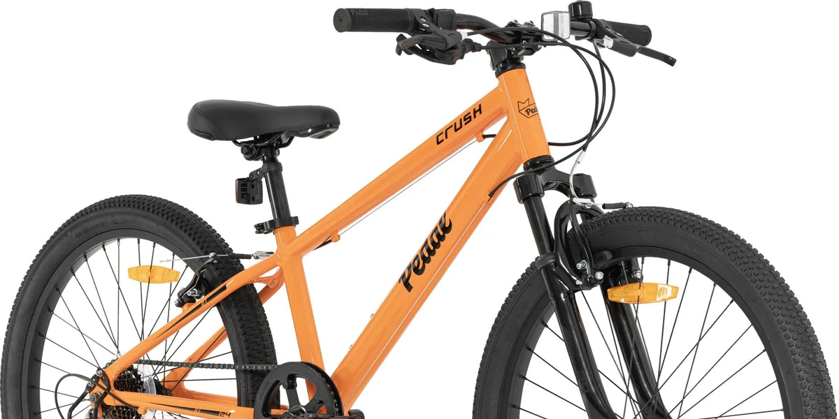 Pedal Crush 24" Kids Bike Orange Black – Pedal Bikes