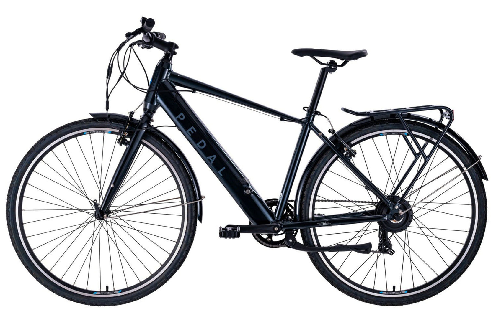 Pedal Lightning 27.5 Electric Hybrid Bike Black | Pedal | Pedal Bikes